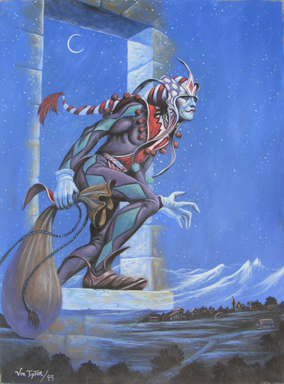 "Sandman II" – The Mask of Mischief – Fantasy Paintings by Von Tipton